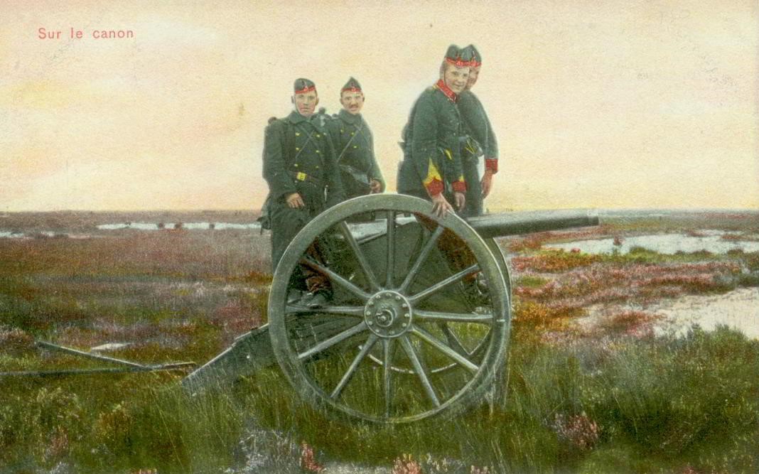 Sur le canon – Pré-WWI – Armée Belge Belgisch Leger