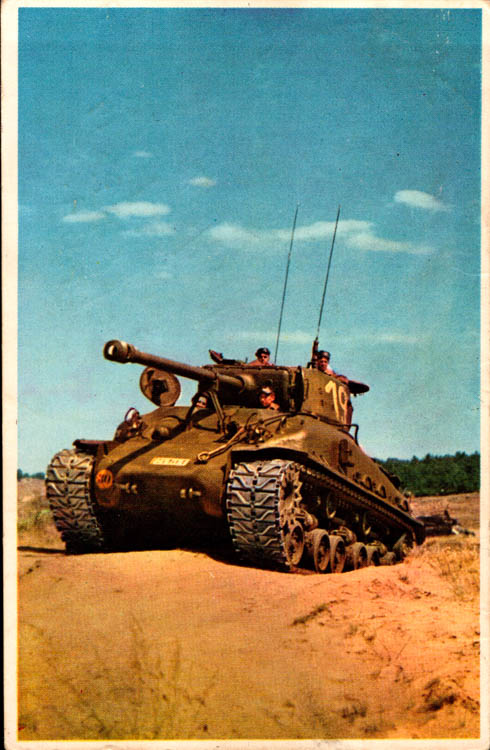 Tank Sherman M.4 76 mm – 1949-1952 – Armée Belge Belgisch Leger