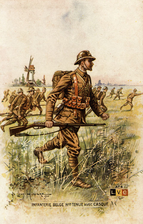 Infanterie belge tenue avec casque LVC – Armée Belge Belgisch Leger