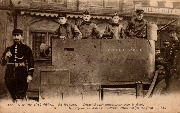 14-18 Automitrailleuse minerva belge-2 – Armée Belge Belgisch Leger