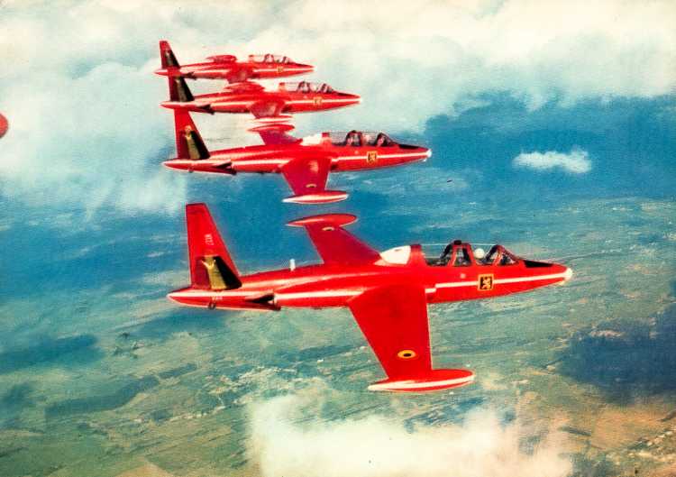 MAJ – Juva Patrouille Diables rouges sur Fouga Magister-2 – Armée Belge ...