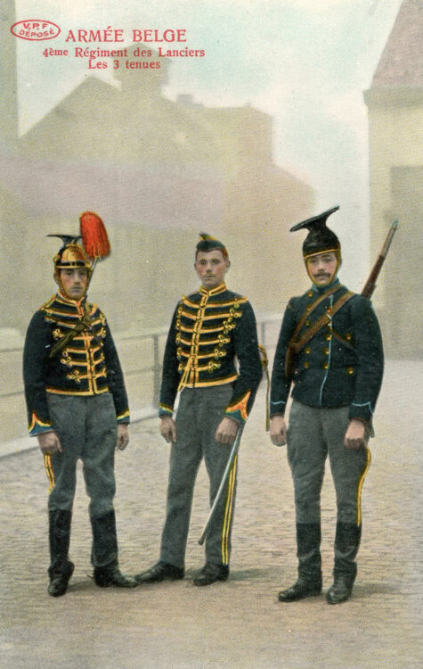 4ème Régiment des Lanciers – Les tois tenues(3580) – Armée Belge ...